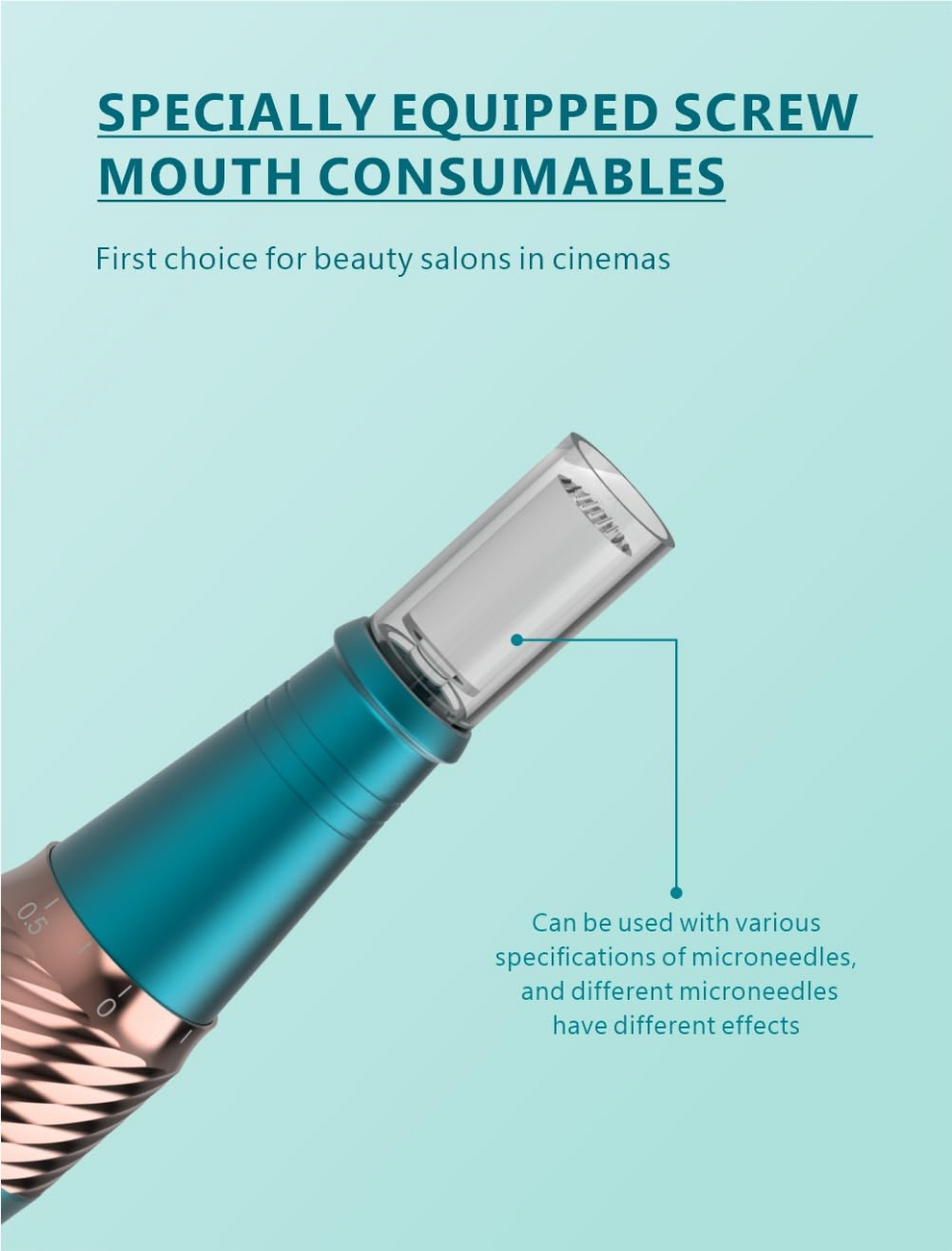 Microneedling Pen, Professional Wireless Microneedling Pen, 0.30mm Mic ...