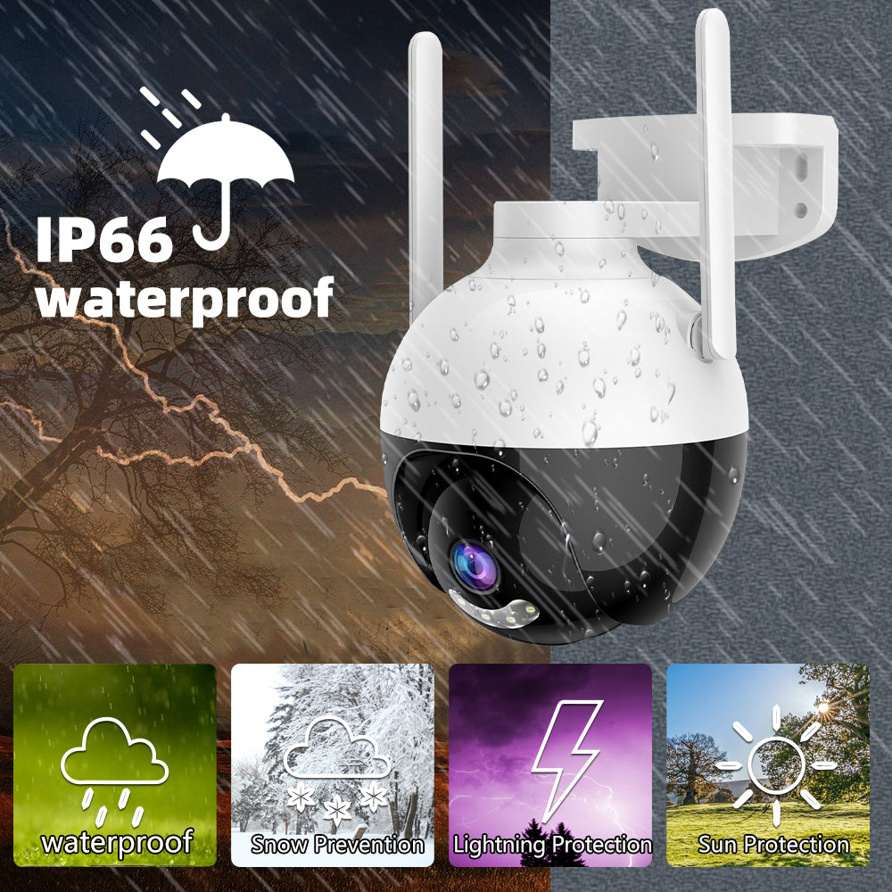 Kepeak Wall-mounted Camera, Wireless Wifi 1080p Security Camera, Night ...